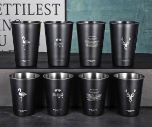 Stainless Steel Cup With Lid | Stainless Steel Solo Cup | FLYTINBOTTLE