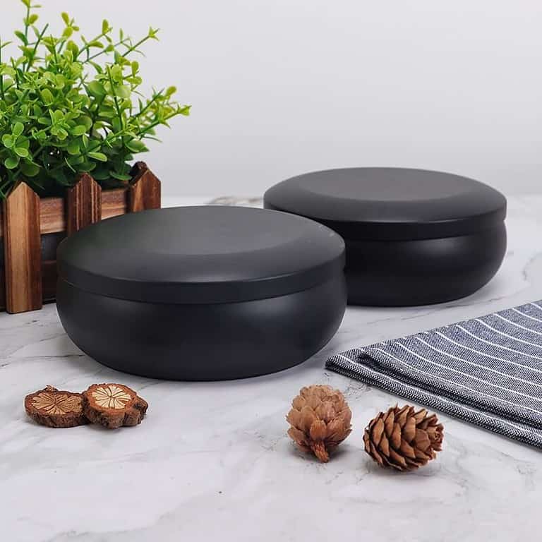 Black Candle Tins Wholesale | 8 oz Black Candle Tins | FLYTINBOTTLE