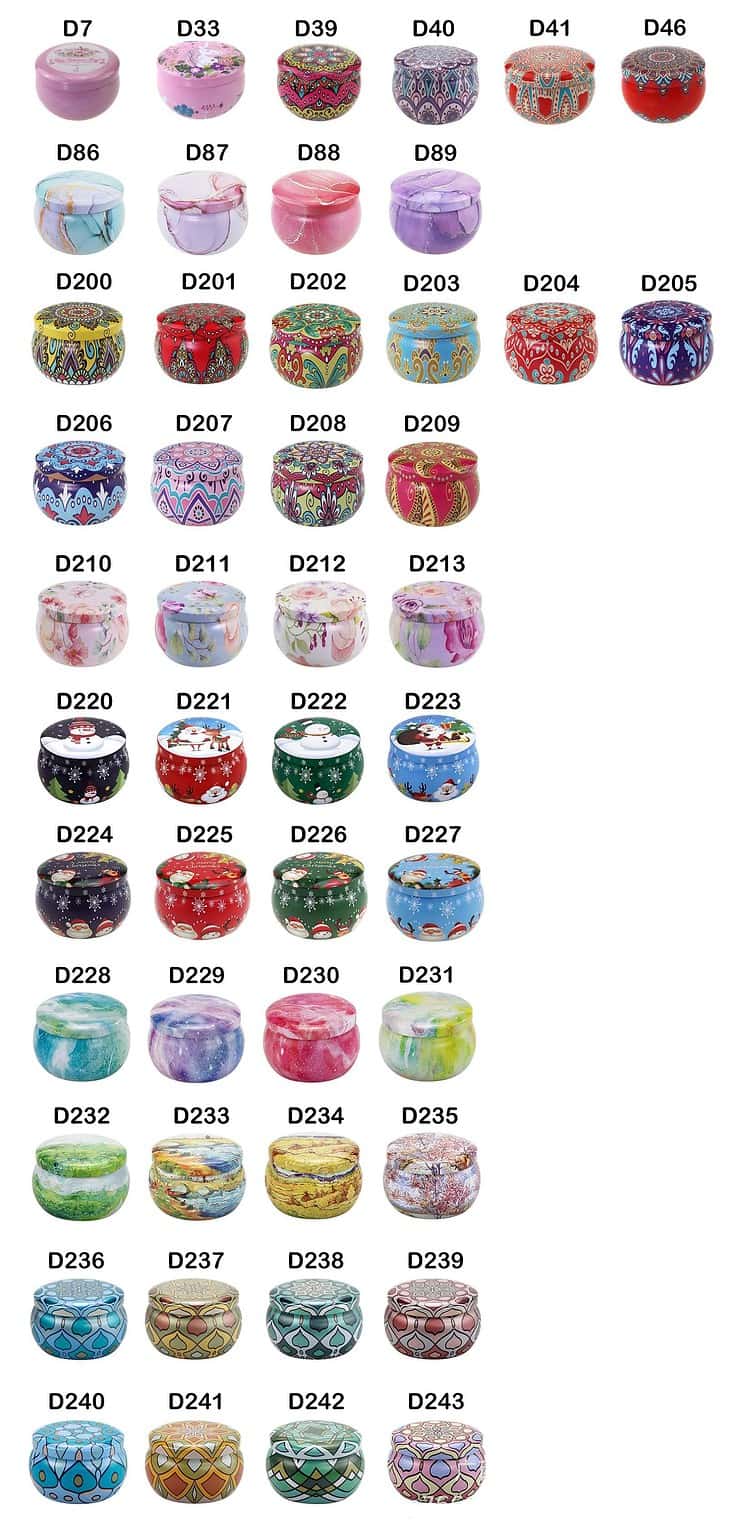 Small Candle Tins | Small Candle Tins With Lids | FLYTINBOTTLE