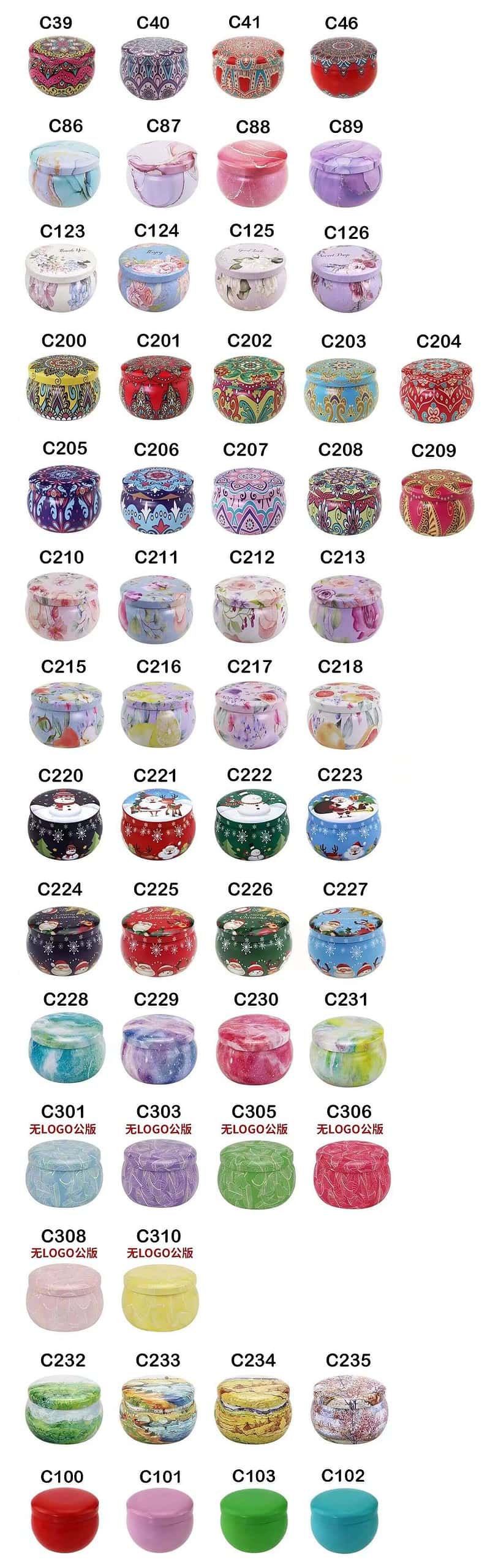 Small Candle Tins | Small Candle Tins With Lids | FLYTINBOTTLE