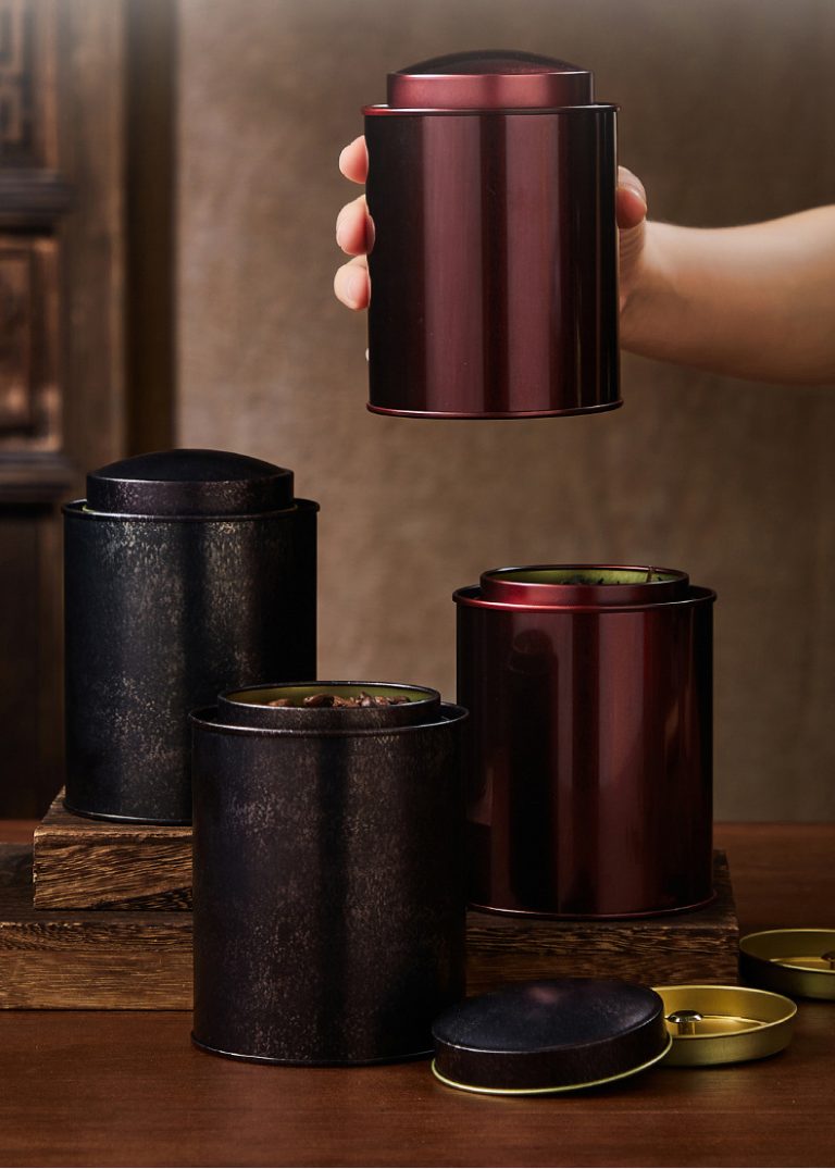Double Lid Tea Canister | Double Lid Tea Tin| FLYTINBOTTLE